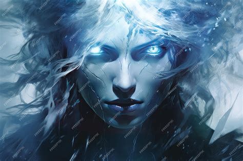Premium Photo Warrior Of Lightning Woman Energy Demon Generate Ai