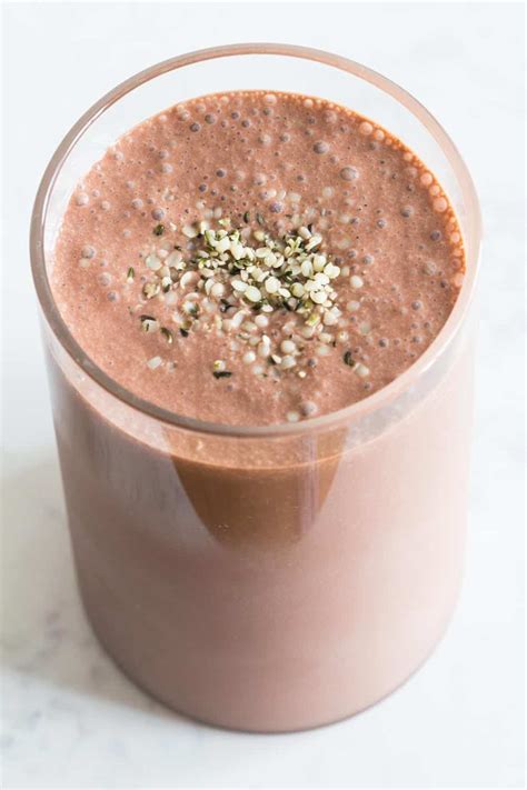 Chocolate Peanut Butter Banana Smoothie Green Healthy Cooking