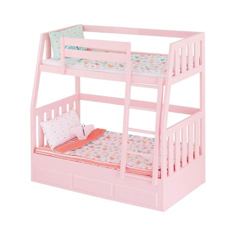 Our Generation Deluxe Dream Bunk Bed With Butterfly Pattern Za
