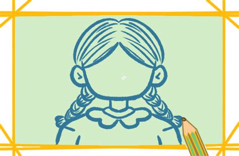 麻花辫女生简笔画要怎么画 麻花辫女生简笔画原创教程步骤