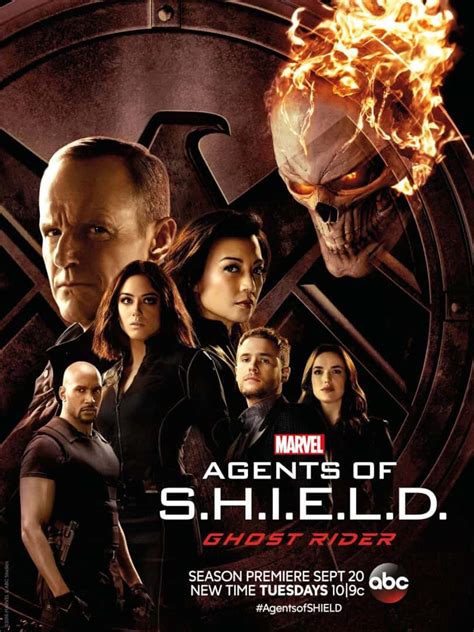 New Poster For Marvel S Agents Of S H I E L D Features Ghost Rider