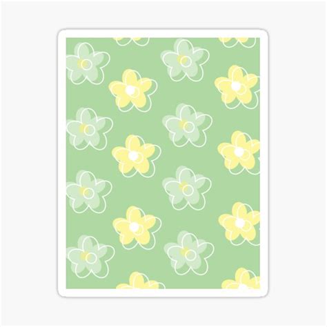 Sage Daisies Sticker For Sale By Sela Vie Redbubble