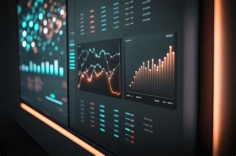Premium Ai Image A Display Of A Graph And A Chart With The Word