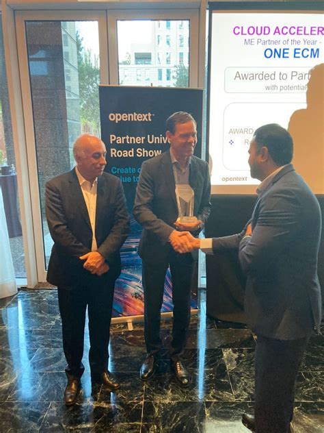 Sourabh Joshi On Linkedin Opentext Awards Oneecm Partneroftheyear