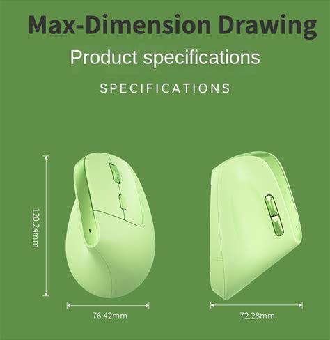 Bow Rechargeable Dual Mode Ergonomics Vertical Mouse 2 4g Wireless