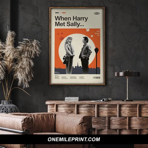 Mid Century When Harry Met Sally Movie Poster