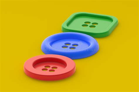 Different Buttons For Clothes Vector Illustration Stock Image Stock
