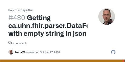 Getting Ca Uhn Fhir Parser DataFormatException With Empty String In