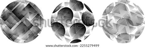 Set Spheres Lines Constructed Transparent Sphere Stock Vector Royalty Free 2255279499