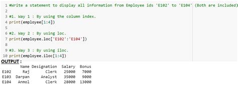 Dataframe Practice Questions With Solutions Part 2 Accessing Dataframe