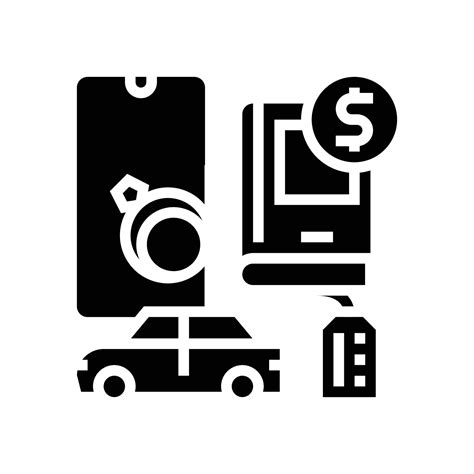 Movable Assets Glyph Icon Vector Illustration 21236621 Vector Art At