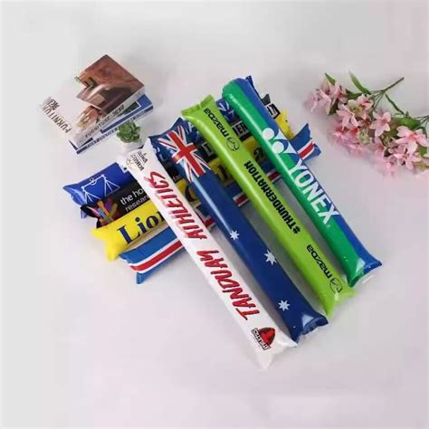 Wholesale Custom Cheer Sticks Inflatable Balloons Noisemaker Cheerleading Thunder Inflating Rod