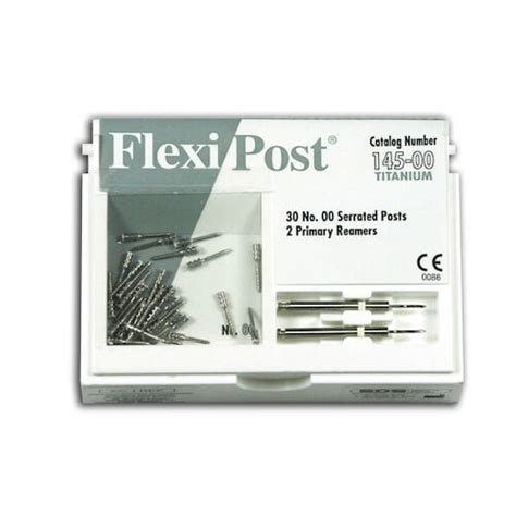 Essential Dental Systems 145 00 Flexi Post Endodontic Posts Titanium 00 White 30pk
