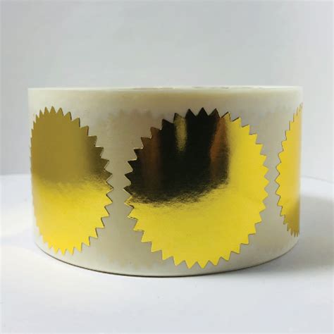 3 Inch Shiny Gold Notary And Certificate Foil Seals
