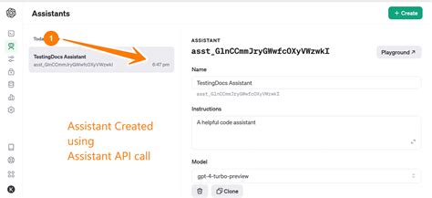 Create Assistant Api Request 2023