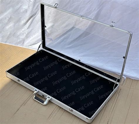 Aluminum Acrylic Display Case Portable Display Case For Trading Cards