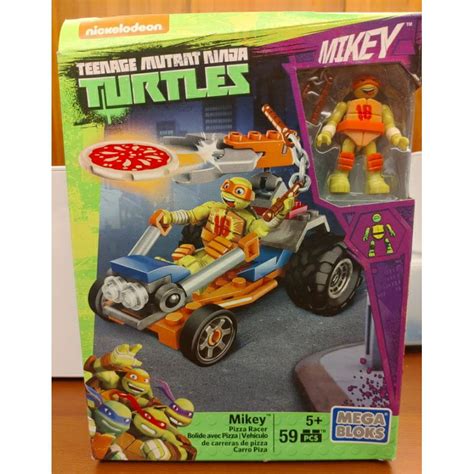 Mega Bloks Teenage Tmnt Mikey Pizza Racer 米開朗基羅 戰車 蝦皮購物