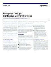 Accelerate Innovation With Enterprise DevOps Services Course Hero