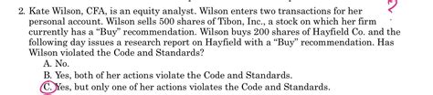 Ethics Question Cfa L1 Rcfa