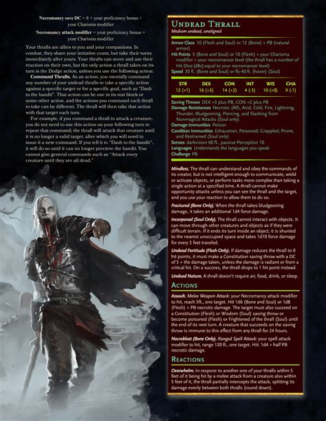 The Necromancer A Half Pact Caster That Raises Undead Thralls To