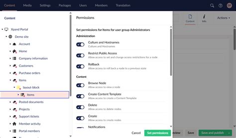 Configure Permissions For Cms User Groups