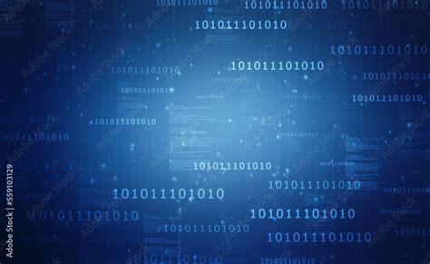 Binary Code Background Digital Abstract Technology Background Flowing Number One And Zero Text