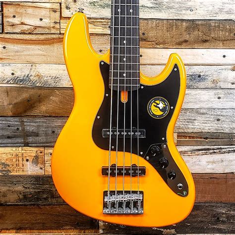 Sire V3 2nd Generation 5 String Orange Reverb