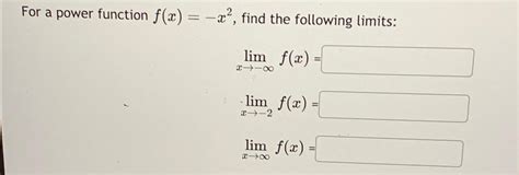 Solved For A Power Function Fx X2 ﻿find The Following