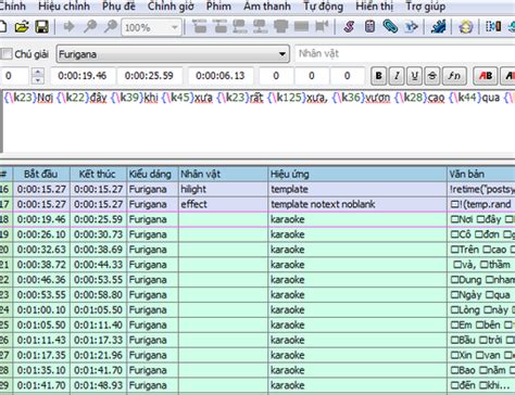 Hướng dẫn Apply karaoke effect template với Aegisub CTG blog