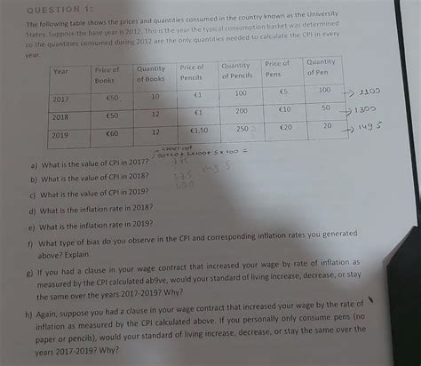 Solved Question 1 The Following Table Shows Th