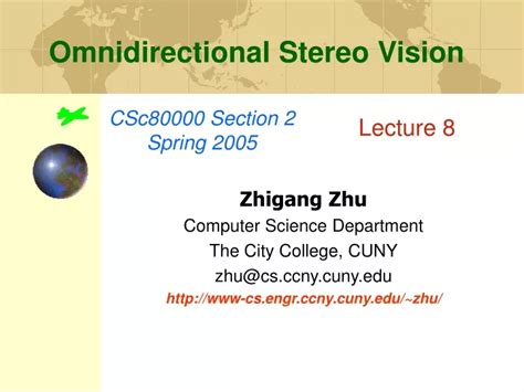 Ppt Omnistereo Vision Principles And Applications Powerpoint Presentation Id 9378466