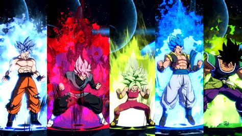 All Characters Ki Charge Animation And Aura Colorsdlc Season 12 And 3