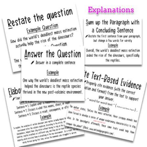 Races Writing Strategy Posters Templates Practice Ela Teachers Middle And High School