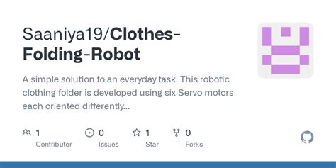GitHub Saaniya Clothes Folding Robot A Simple Solution To An Everyday Task This Robotic