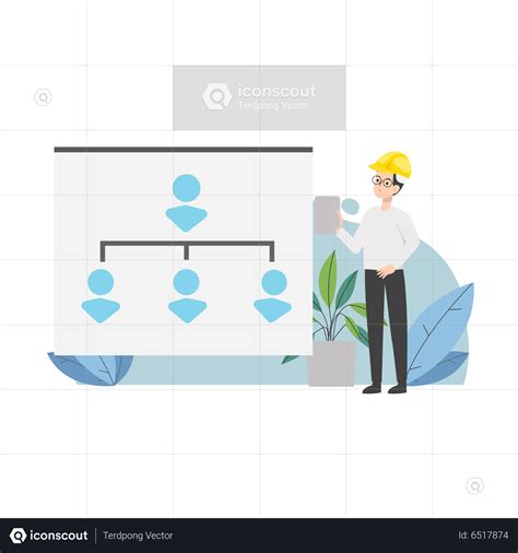Engineer Showing Tree Structure Animation By Terdpong Vector Lottiefiles