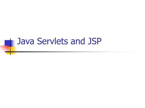 Ppt Java Servlets And Jsp Powerpoint Presentation Free Download Id