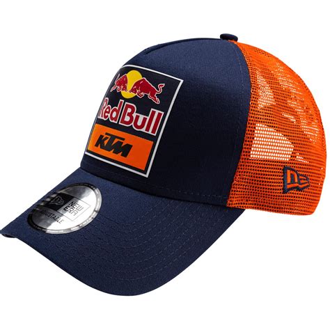 Red Bull Trucker Cap KTM Official Teamline Replica Navy Orange
