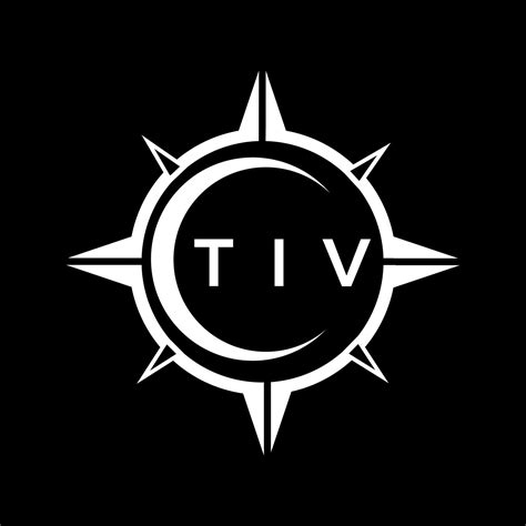Tiv Abstract Technology Logo Design On Black Background Tiv Creative