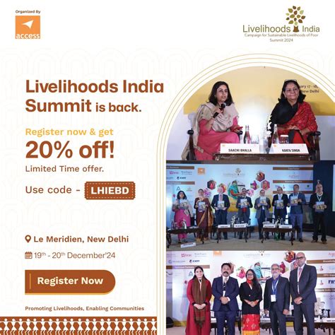 Livelihoodsindia2024 Lhi2024 Registernow Access Development Services