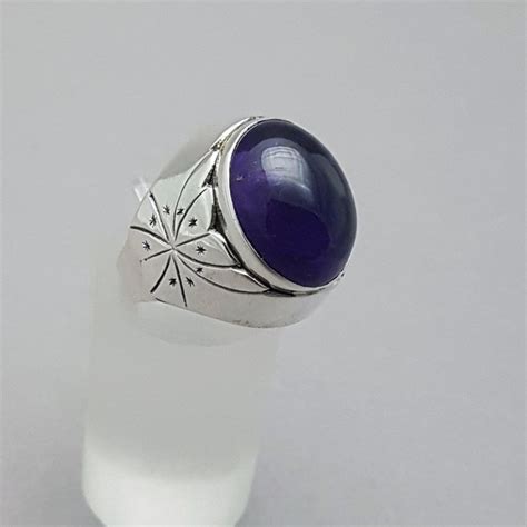 Zware Vintage Amethist Silver Ring Catawiki