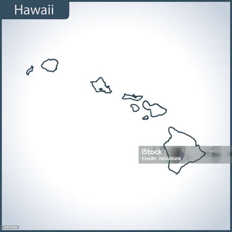 Hawaii Map Stock Illustration Download Image Now Abstract