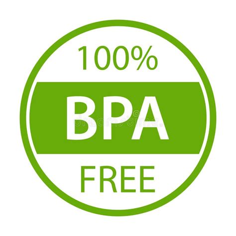 Bpa Free Bisphenol A And Phthalates Free Icon Vector Non Toxic Plastic