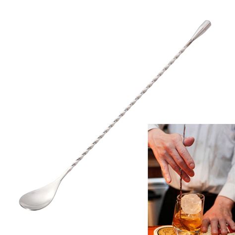 Eease 304 Stainless Steel Cocktail Mixing Spoon Bartender Tool 31cm