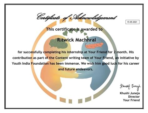 ritwick machhral on linkedin internship mentalhealth connections