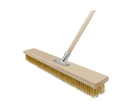 แปรงลวดทองเหลืองขัดพื้น 50 ซม 20นิ้ว ด้ามยาว 1 2 เมตร มีสินค้า