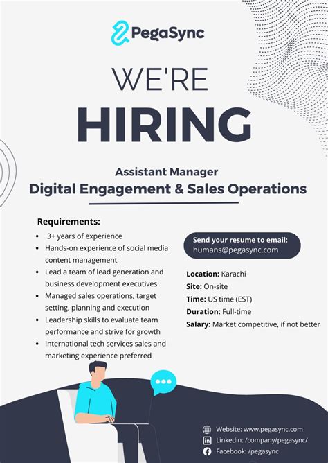 Pegasync On Linkedin Hiring Salesandmarketing Assistantmanager