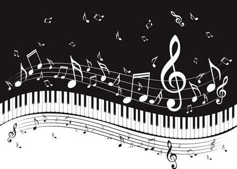 Page De Garde De Musique En Noir Et Blanc