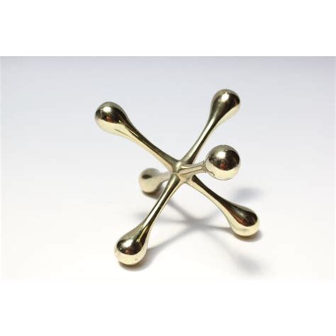 Modernist Brass Jacks Jax Sculpture Chairish