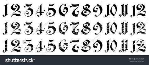 Fancy Number Fonts For Tattoos