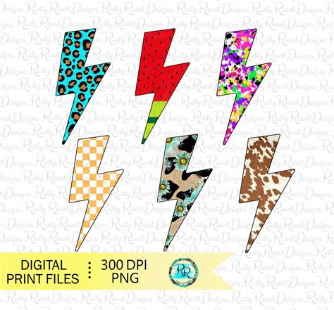 Preppy Ideas Art Cards Rock Design Lightning Bolt Design Bundles